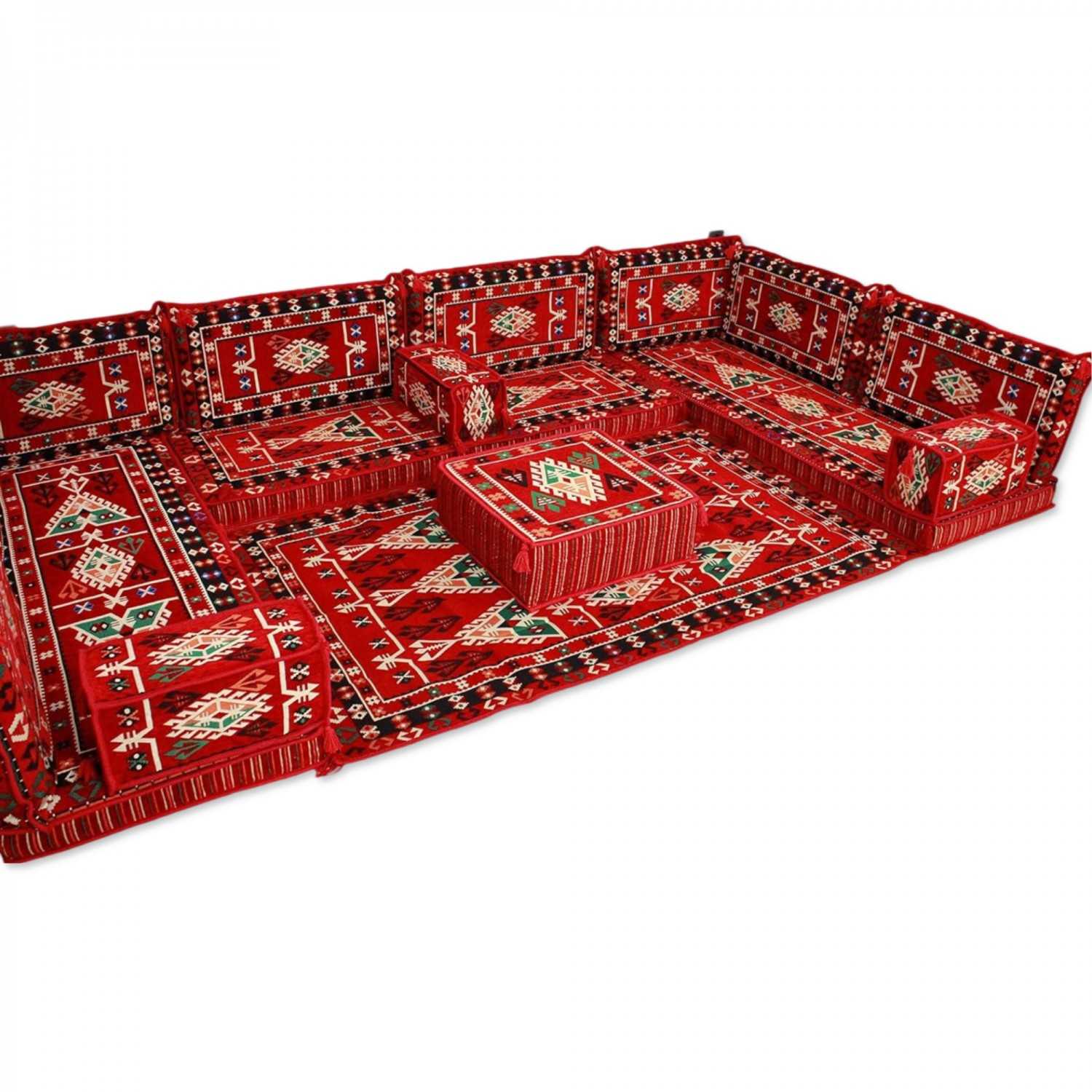 Moroccan Floor Sofa Set | Modular Arabic Majlis Seating | Bohemian ...