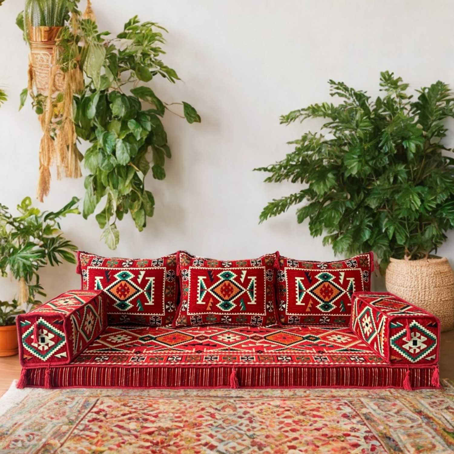 Moroccan Style Sofa Set Covers Infused with Bohemian Charm, Arabic ...