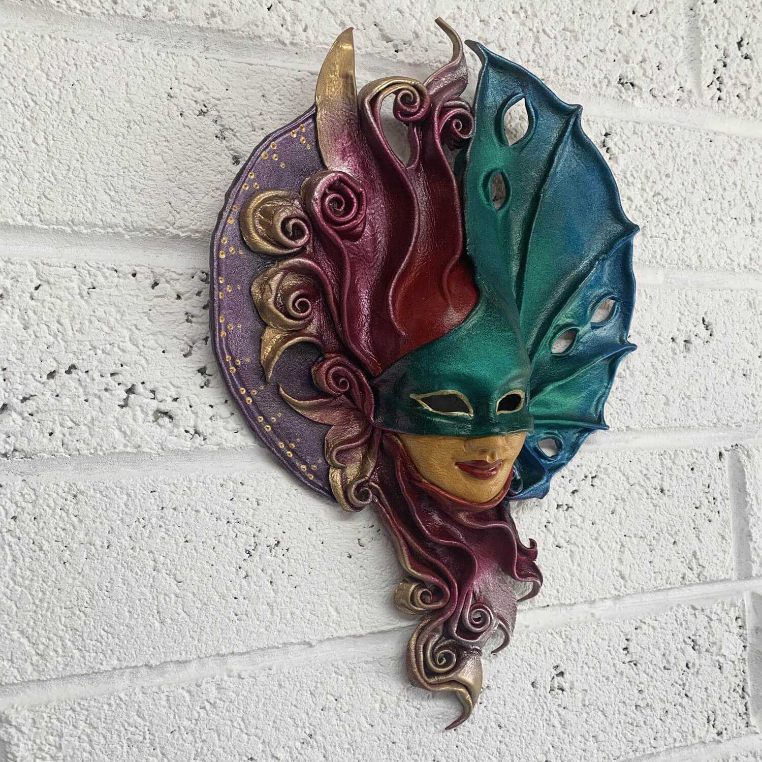 Wall art | Wall decor | Decorative leather masks l Canvas art