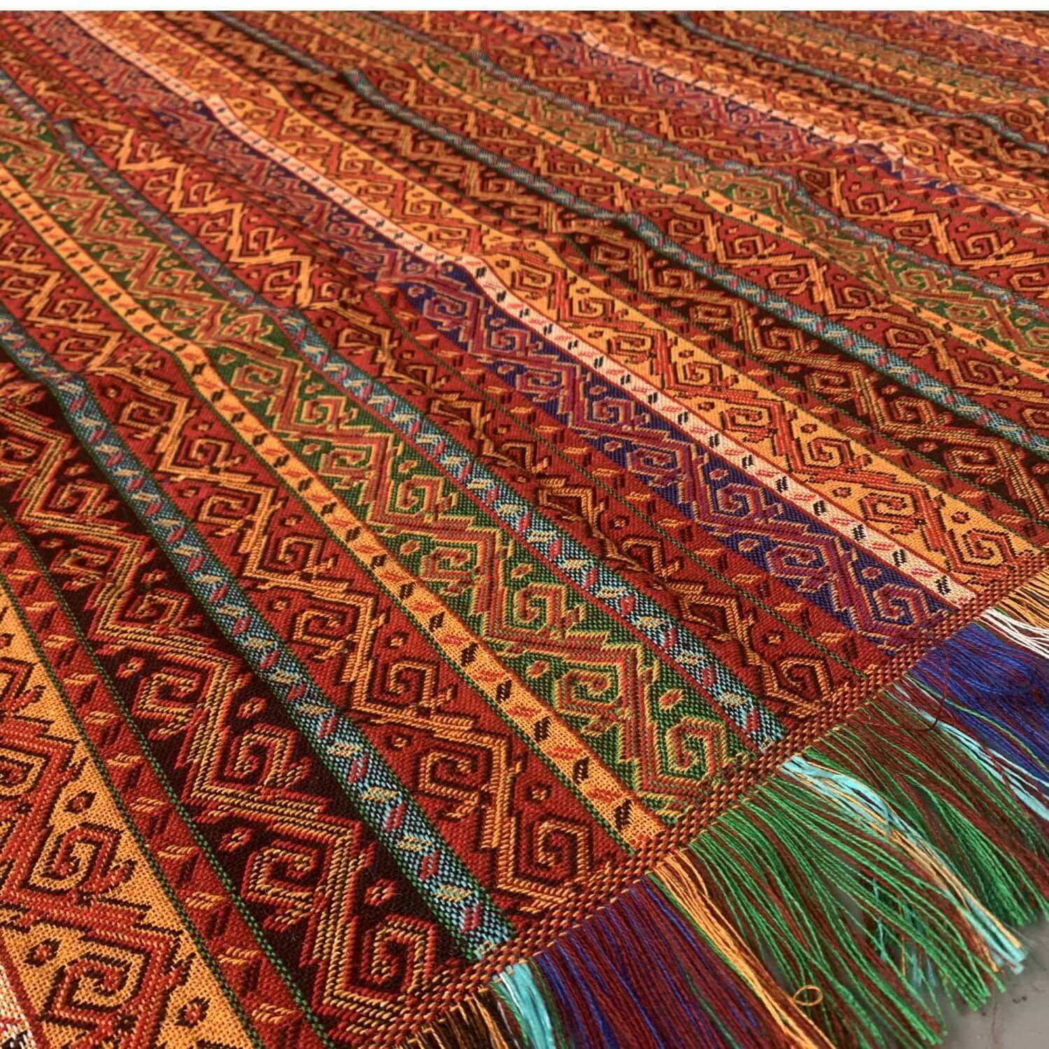 Bohemian Style Throw | Handmade Ethnic Throw | Tablecloth - Spirit Home ...