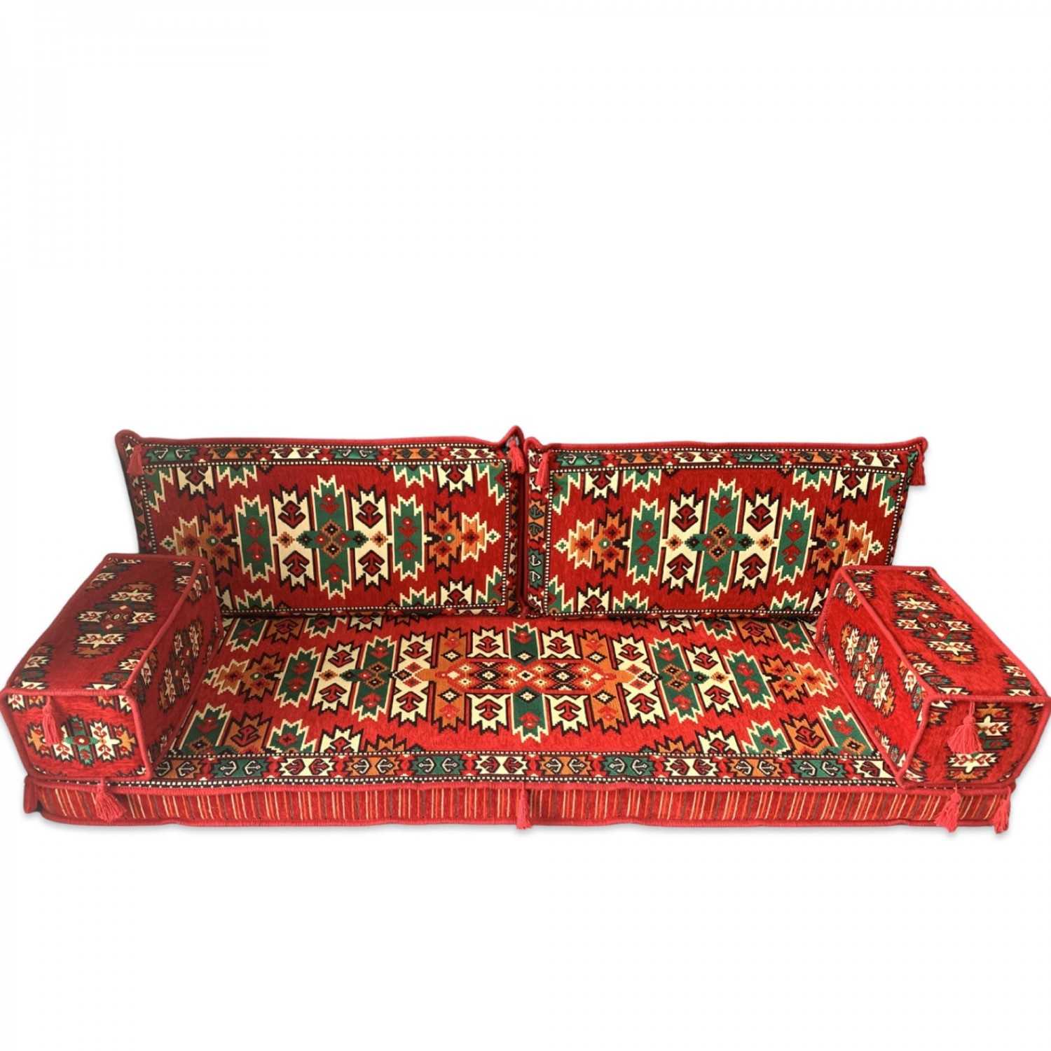 Arabic style floor seating | Moroccon home decor | Turkish kilim pillows
