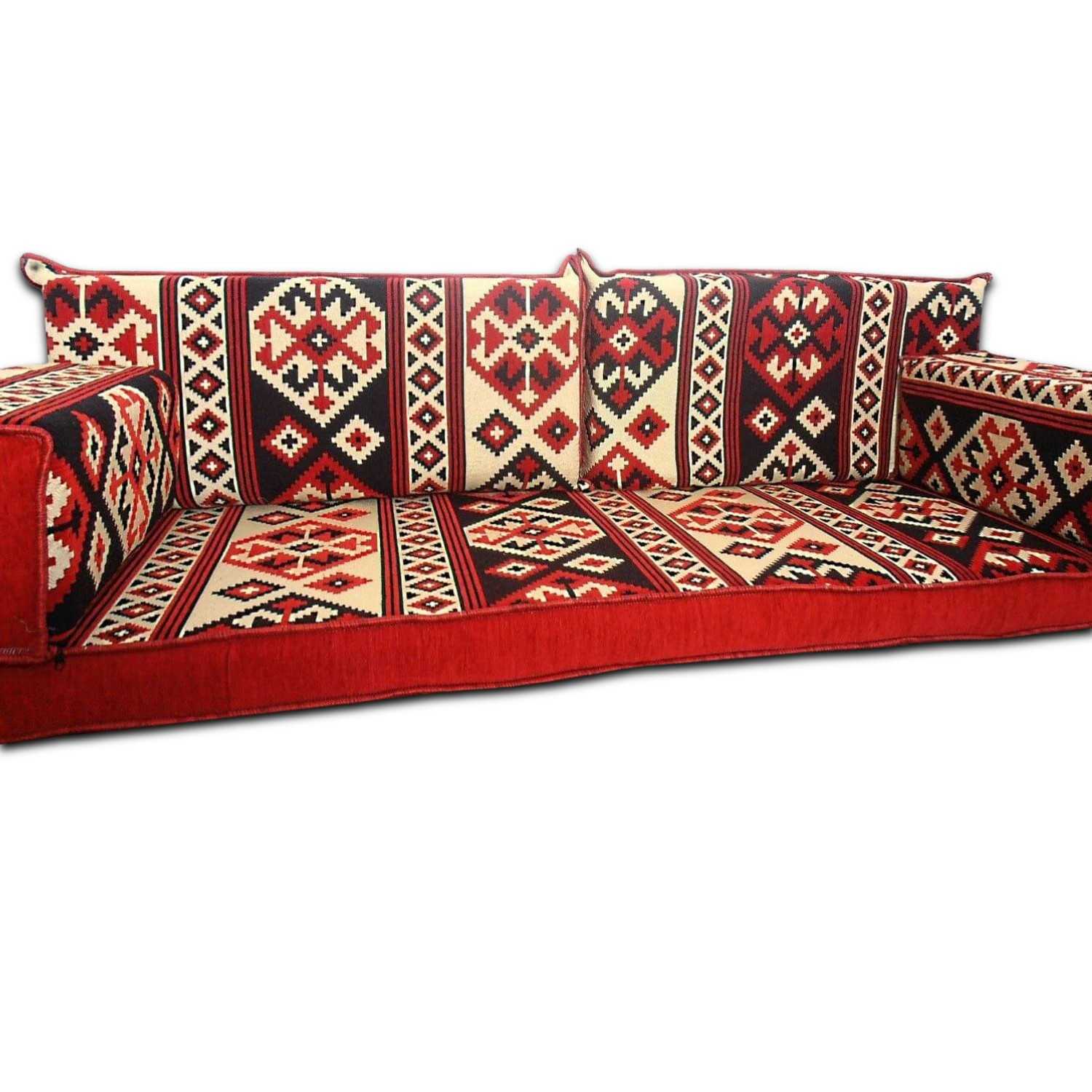 Oriental furniture | Arabic style floor seating | Turkish kilim pillows ...