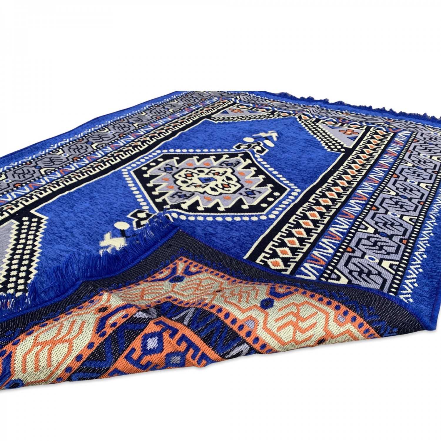 Bohemian style kilim rug | Blue kilim rug | Rug for living room