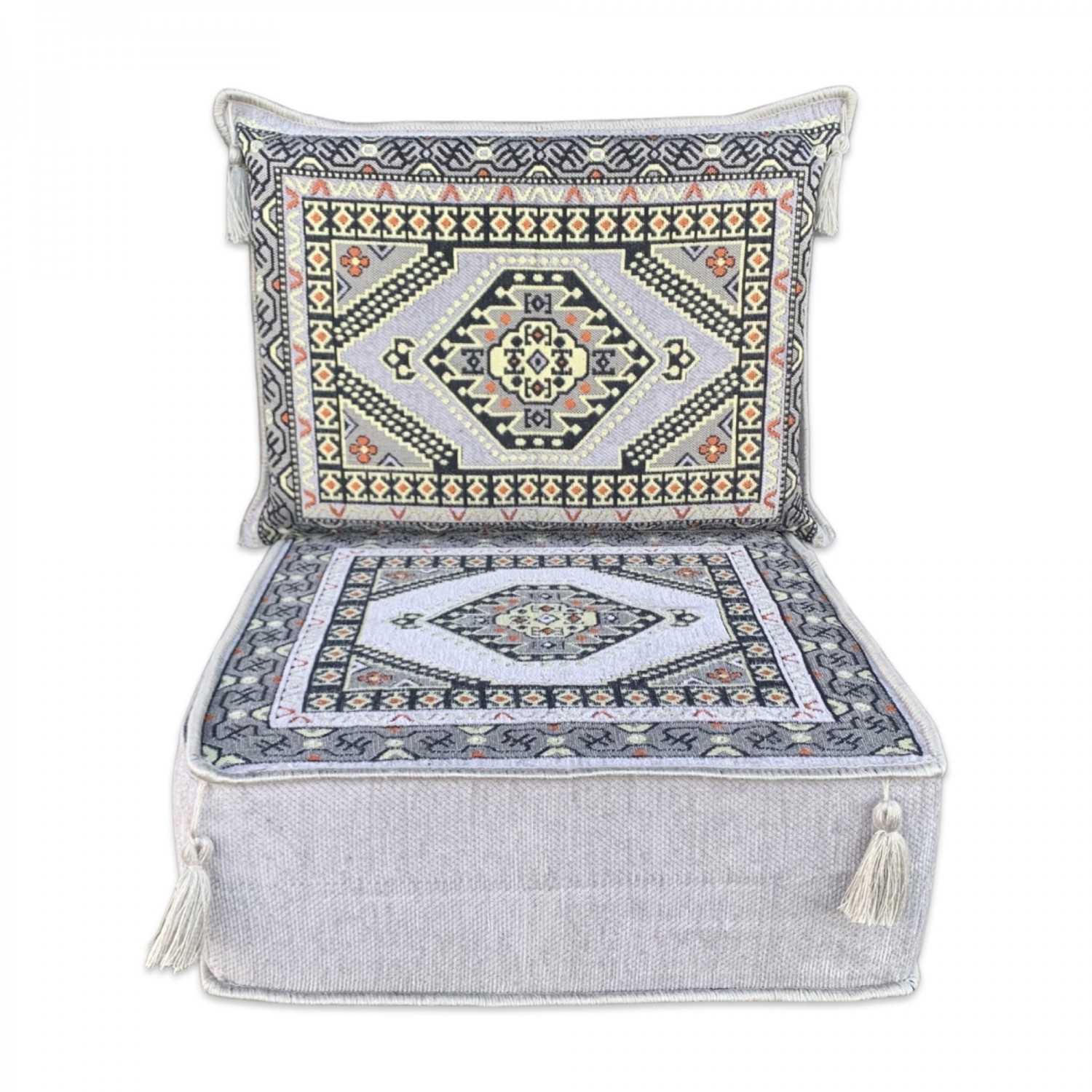 Handmade modular floor cushions | Gaming chair with back pillow ...