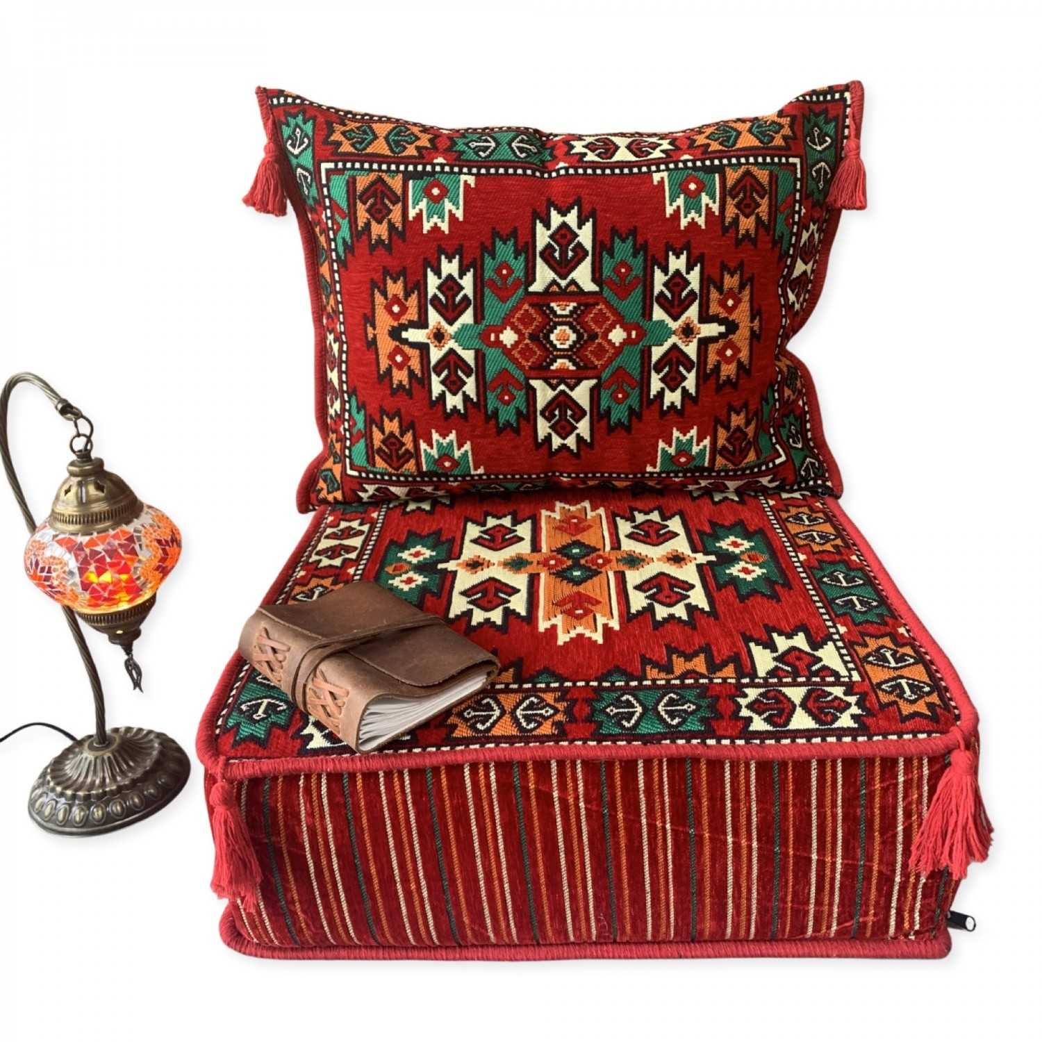 Moroccan style cushions| Gaming chair with back pillow | Arabic style ...