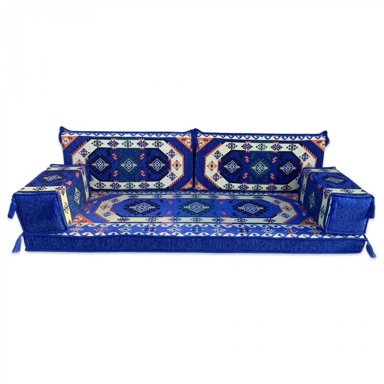 Arabic Majlis Floor Sofa: Handcrafted Elegance and Comfort l Floor Seating