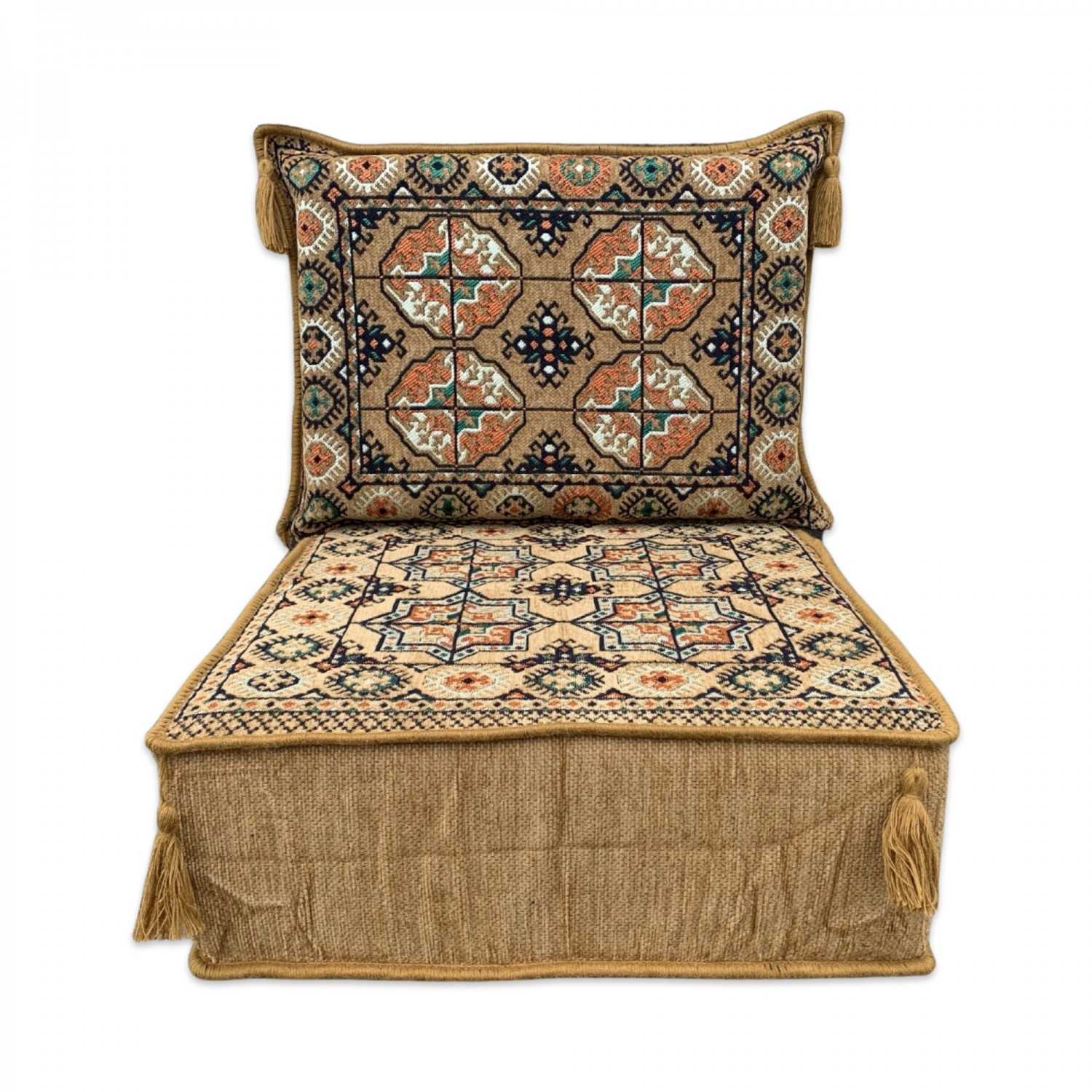Handmade boho lounge chair | Gaming chair with back pillow | Arabic ...