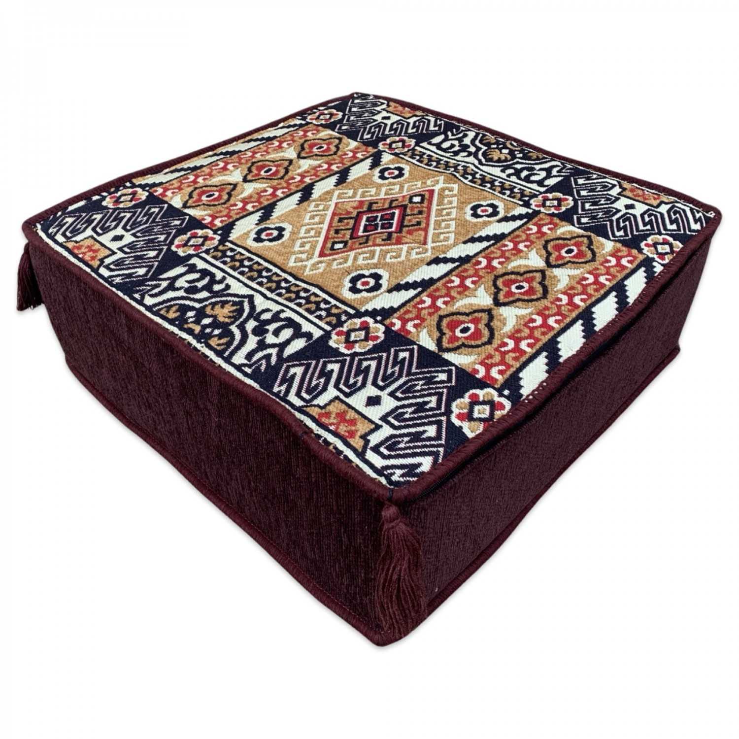 Authentic Handmade Kilim Pouffes l Moroccan Bohemian Farmhouse Style