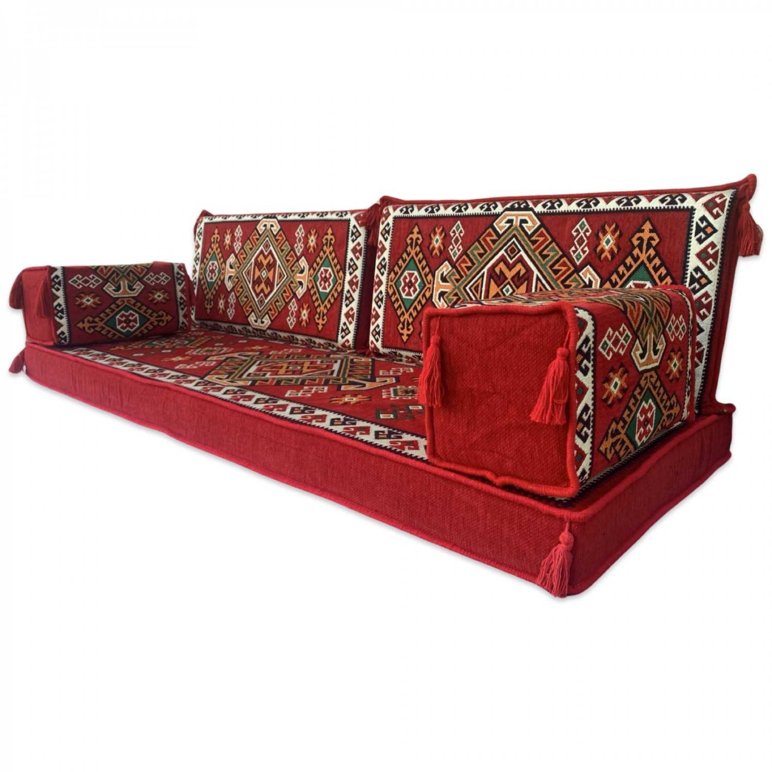 Middle Eastern home decor | Arabic style floor seating | Turkish kilim ...