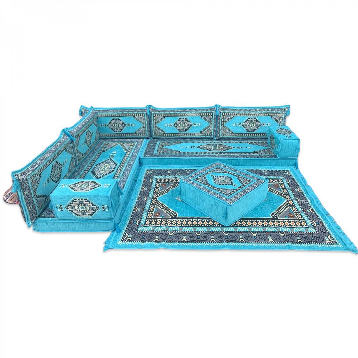Handmade Arabic Majlis sofa | Moroccan floor sofa | Modular corner sofa set